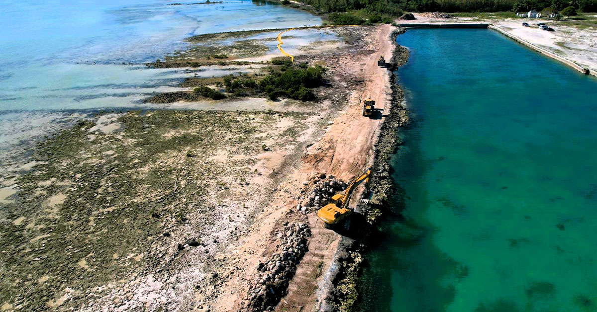 Blue Water Cay is Starting Dredging Activities